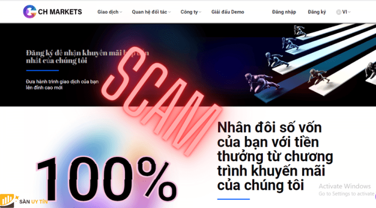 Sàn CH MARKETS lừa đảo hay uy tín? Tổng quan về CH MARKETS - SANUYTIN