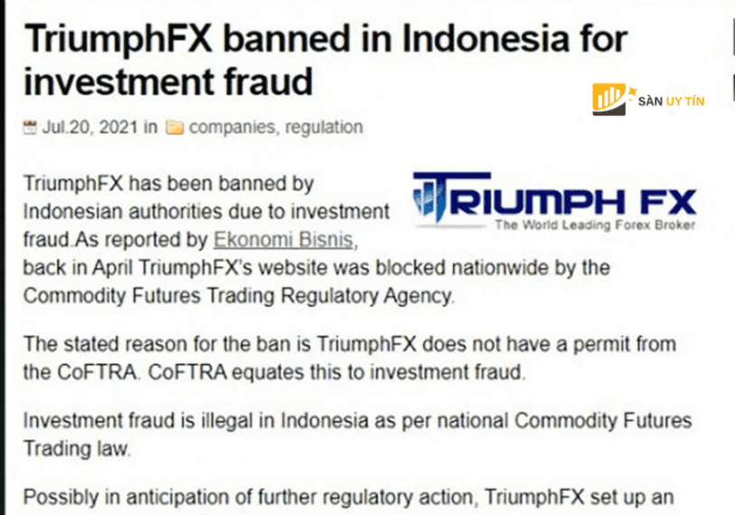 TriumphFX là gì? Đánh giá sàn TriumphFX 2023 - SANUYTIN